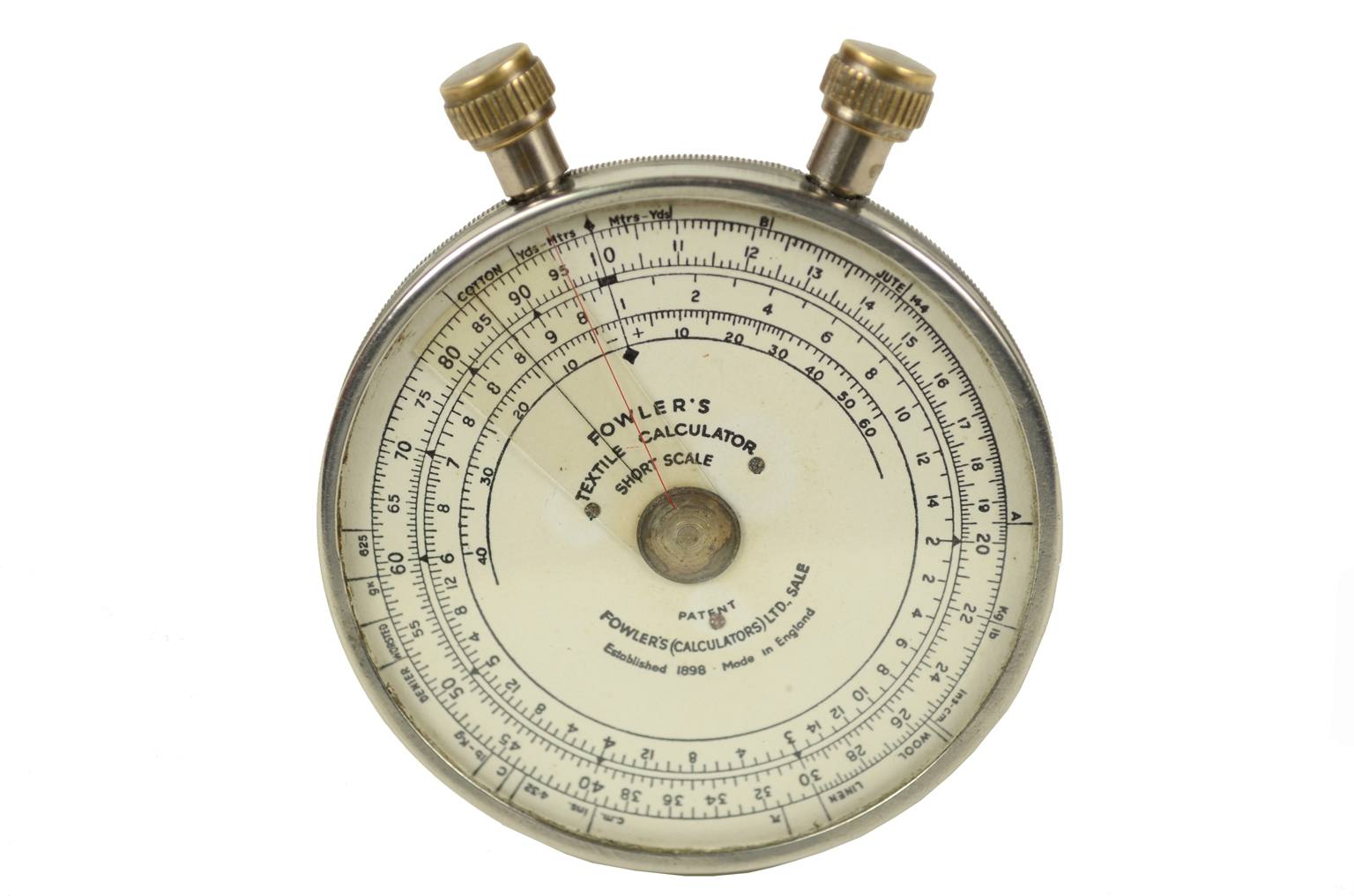 e-Shop/Antique measuring instruments/Code 4632 Fowler s Textile Calculator